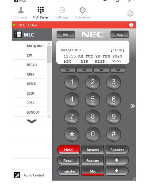 Multiline Client Softphone - NEC Australia
