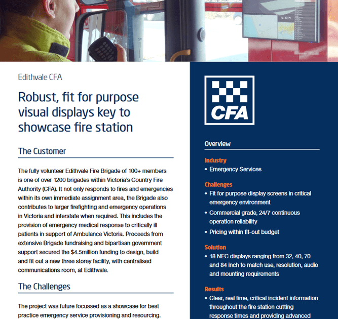 Edithvale CFA - NEC Australia