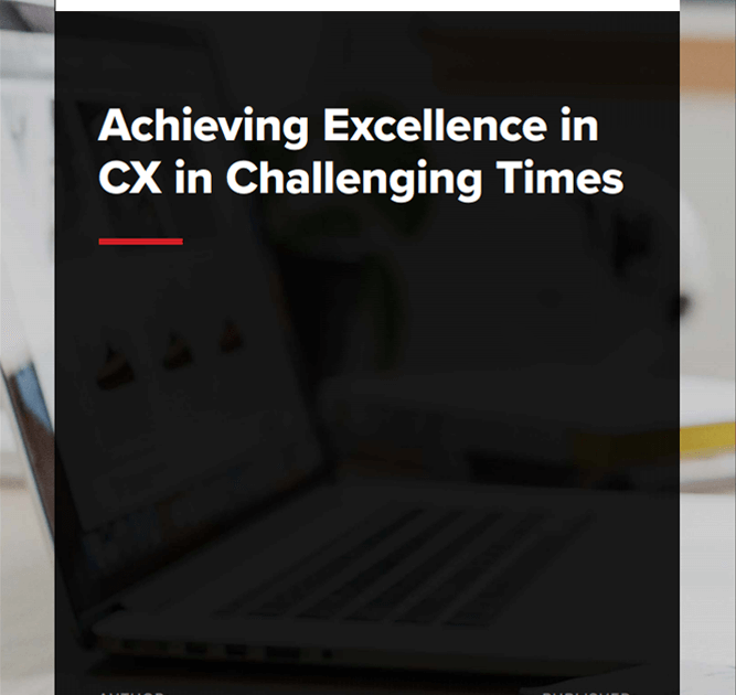 Achieving Excellence in CX in Challenging Times - NEC Australia